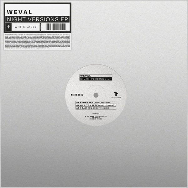 Weval - Night Versions EP (New Vinyl) – Sonic Boom Records